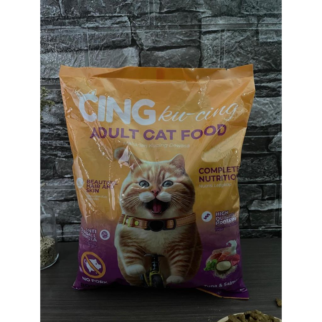 Jual CING KUCING, makanan kucing rasa tuna dan salmon berat 800gr tanpa ...