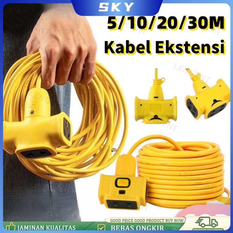 Jual 【COD】30m mtr Kabel Ekstensi 1.5 mm Cable Extension Sambungan Kabel ...