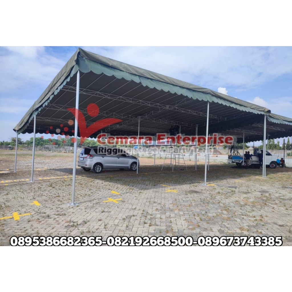 Jual rangka tenda dan terpal kualitas terbaik ukuran 8m x 8m | Shopee ...
