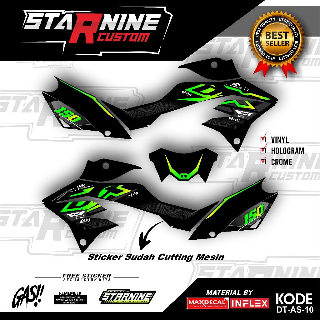 Jual striping dtracker minimalis sticker D-tracker kode DT-AS-10 ...