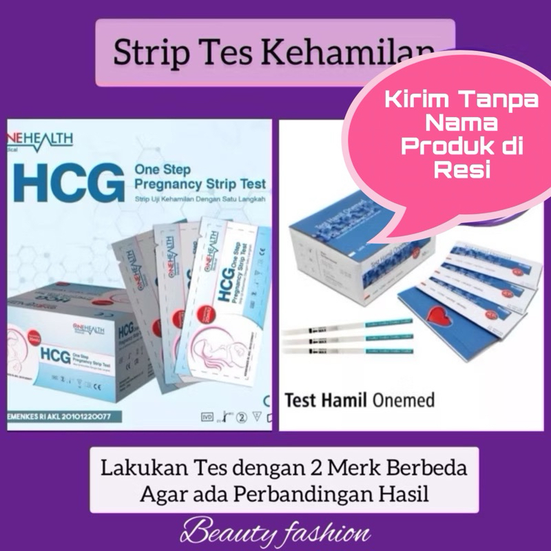 Jual Tes Pack Strip Tes Hamil Original Onemed HCG Packing Privacy ED ...