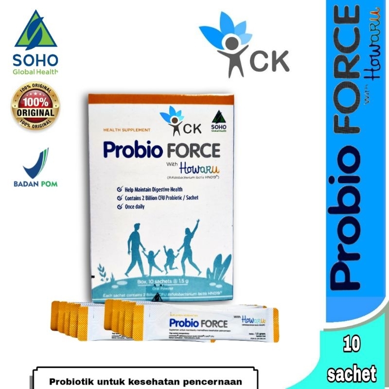 Jual PROBIO FORCE BOX ISI 10 with HOWARU suplemen kesehatan pencernaan ...