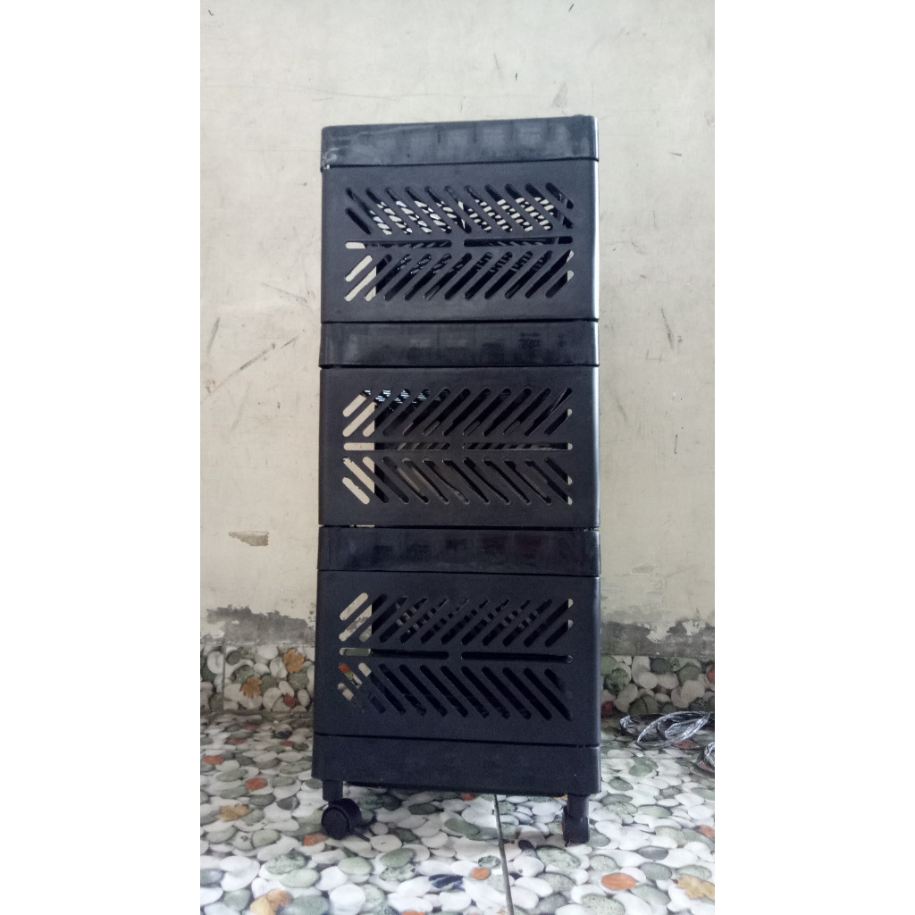 Jual RAK YOYO BUANA 4 SUSUN WARNA HITAM / RAK SERBAGUNA REJECT ATAU ...