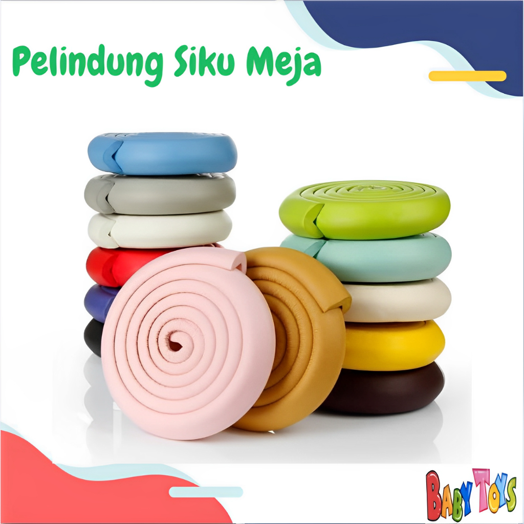 Jual BabyToys Pelindung Siku Meja Sudut Sisi Meja Anak Bayi Spons Foam ...