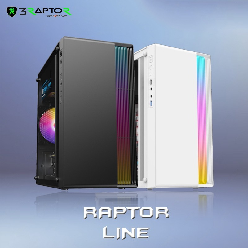 Jual Casing Gaming PC M-ATX RAPTOR LINE Free 1 Fan RGB & PSU RG-2 ...