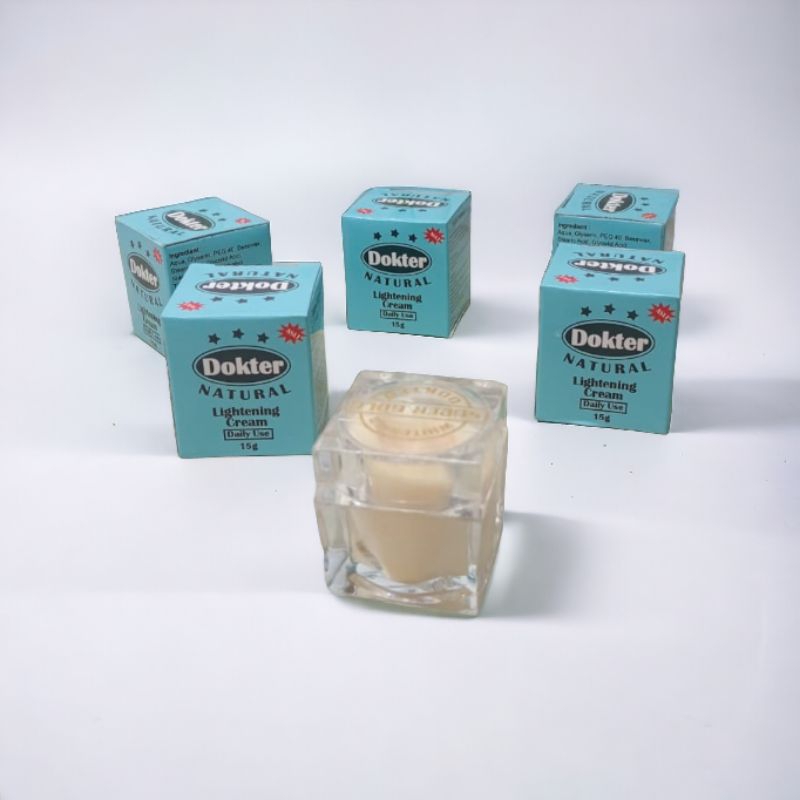 Jual Cream Dokter Natural Biru Lightening Krim Bpom 15gr | Shopee Indonesia