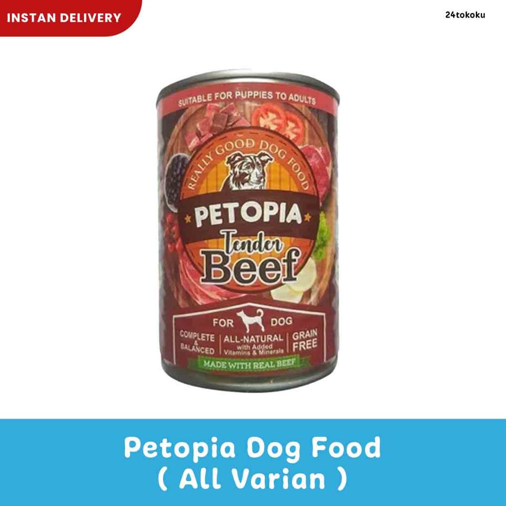 Jual PETOPIA Classic Kaleng 380gr Pate Makanan Basah Anjing Wet Food ...