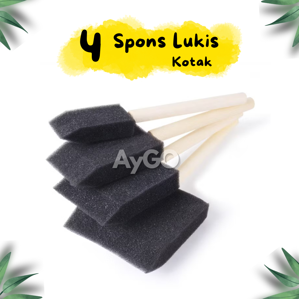 Jual FOAM BRUSH KOTAK/SPONS LUKIS / SPONGE LUKIS / KUAS SPONS V-TEC ...