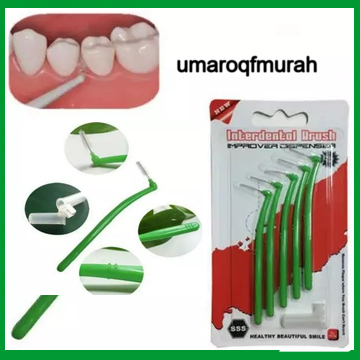 Jual INTERDENTAL BRUSH / SIKAT SELA GIGI UKURAN SSS 0,5mm 0.5mm ...
