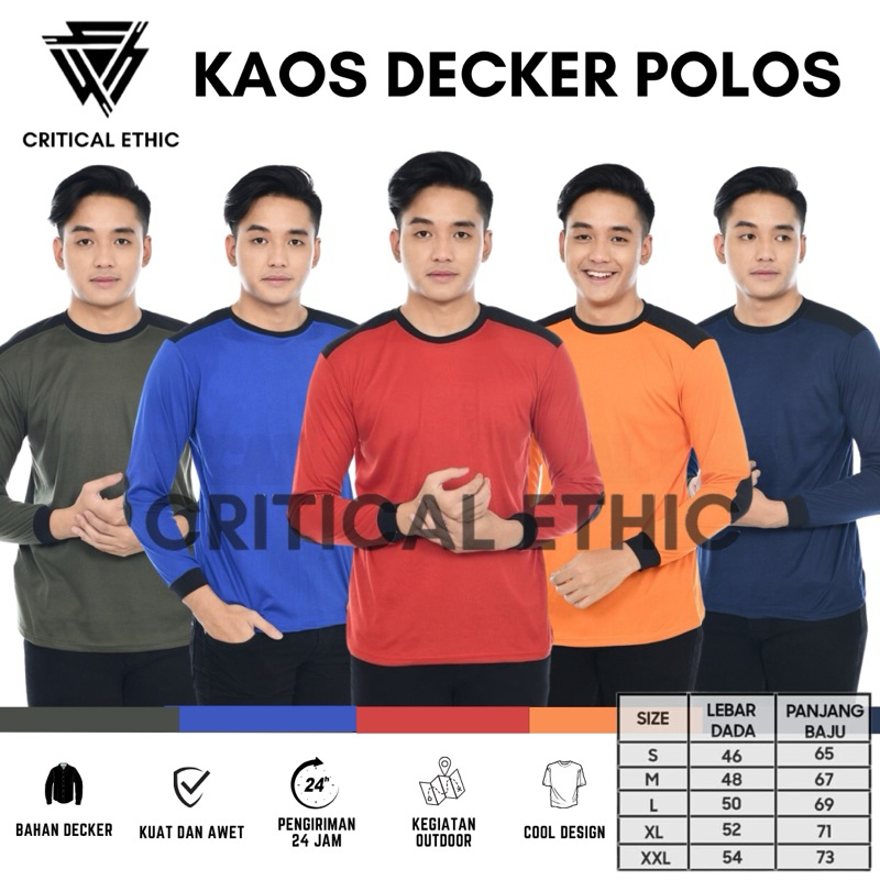 Jual CRITICAL : KAOS DECKER POLOS TACTICAL LENGAN PANJANG | Shopee ...