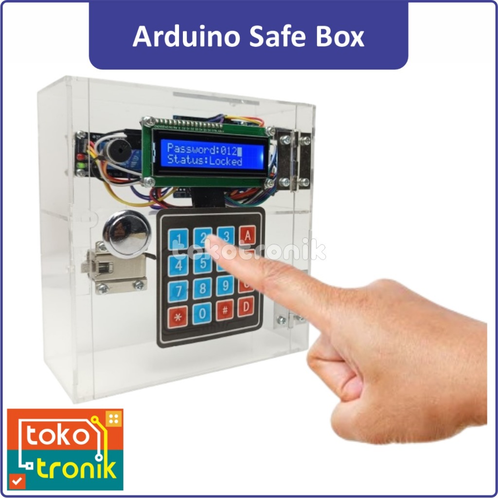 Jual Kit Arduino Safe Box Membuat Kotak Brankas dg Pengaman Password Arduino Lengkap Coding dan ...