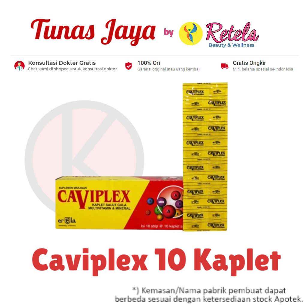 Jual Caviplex 10 Kaplet / Vitamin & Mineral | Shopee Indonesia