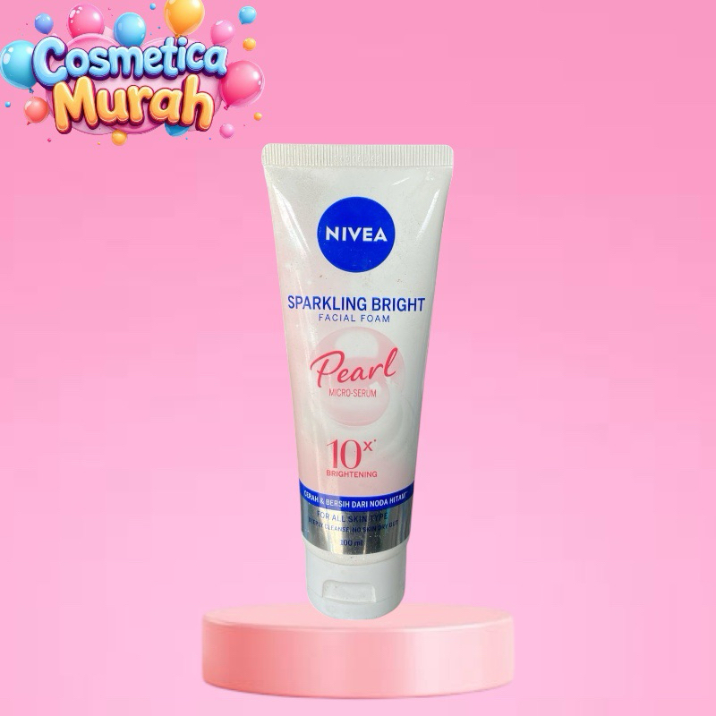 Jual ce,cx) NIVEA FACIAL FOAM SPRAKLING WHITE 100 ML - SABUN PENCERAH ...