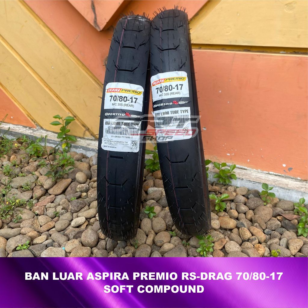 Jual RRT BAN LUAR ASPIRA PREMIO SPORTIVO RS DRAG UKURAN 70/80-17 SOFT COMPOUND BAN BALAP DRAG ...