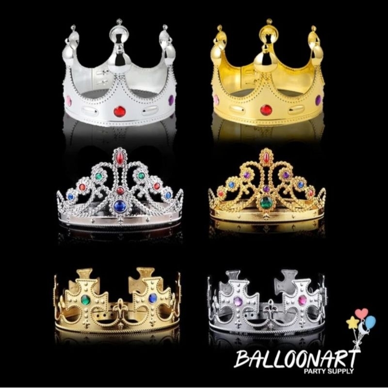 Jual Crown King/Queen Gold/Silver/Mahkota Raja/Ratu/Emas/Silver ...