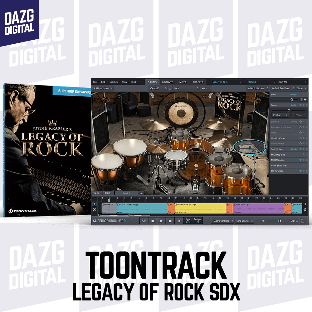 Jual Toontrack – Legacy Of Rock SDX Library [ SUPERIOR DRUMMER 3 ...