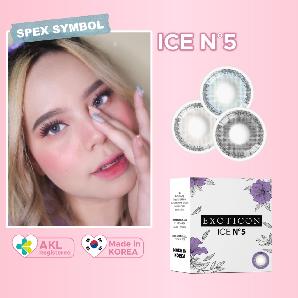 Jual Softlens ICE N5 Varian Grey | Black | Blue By Exoticon | Soflens ...