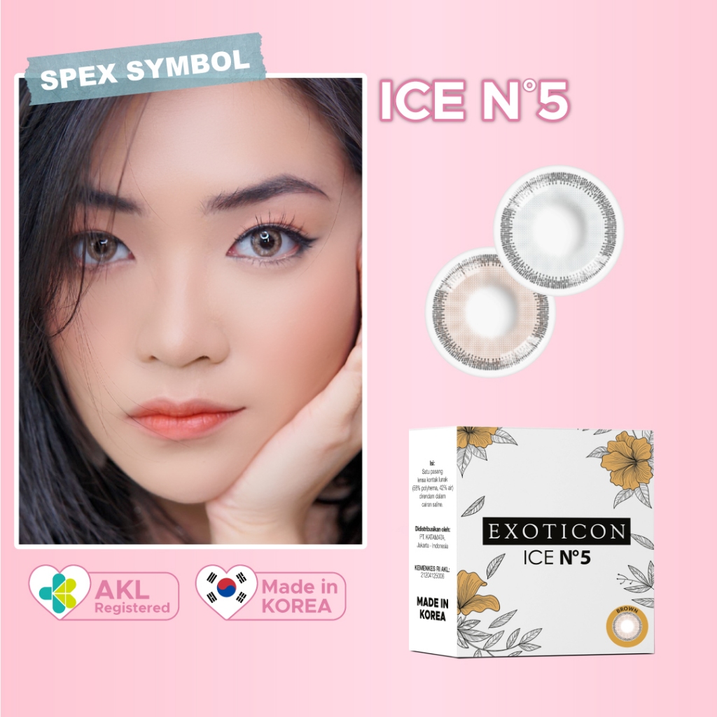 Jual Softlens ICE N5 Varian Light Grey | Brown By Exoticon | Soflens No ...