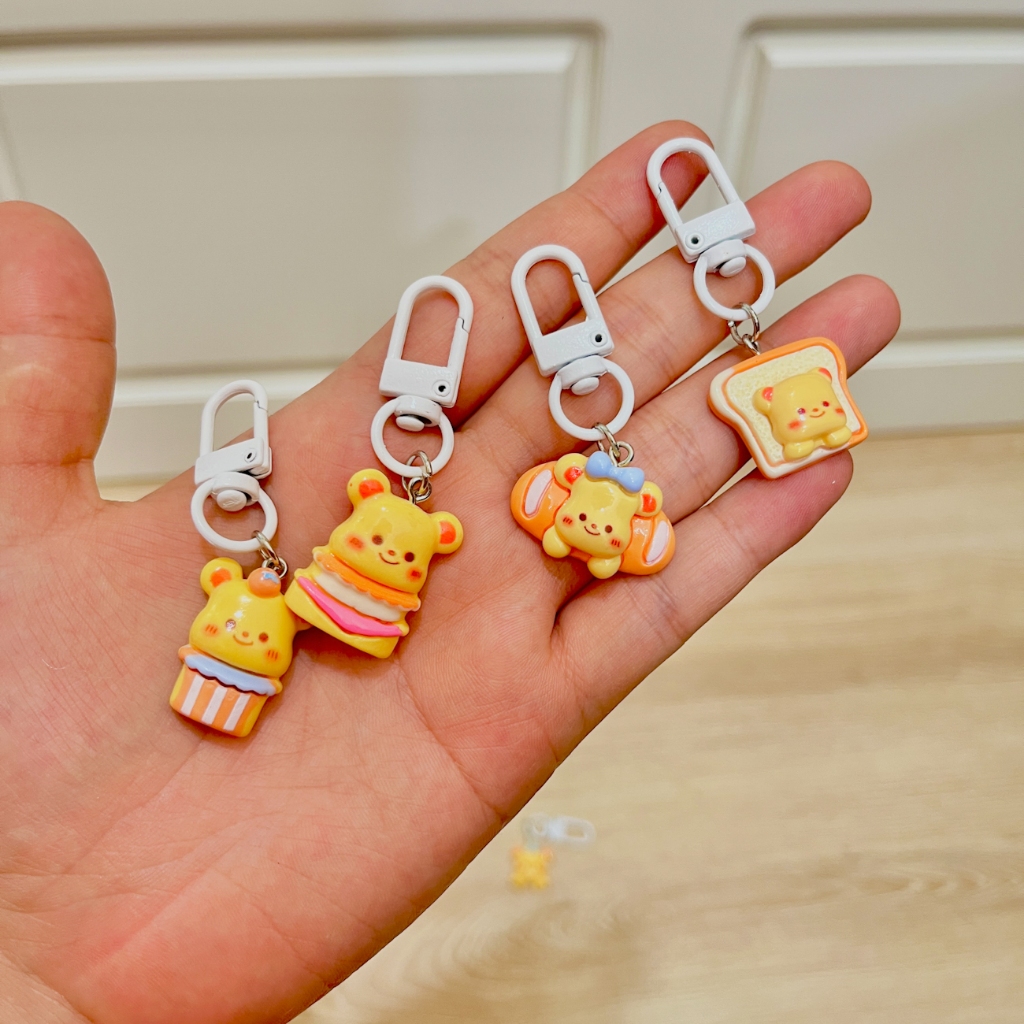 Jual Gantungan Kunci resin Butter Bear Beruang / Gantungan kunci Cream ...