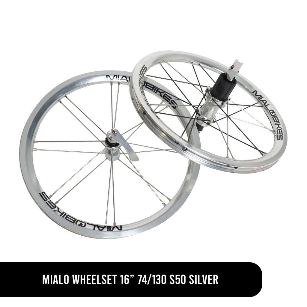 Jual DELTACYCLES - MIALO WHEELSET 16" 74/130 S50 SILVER (WITHOUT ...