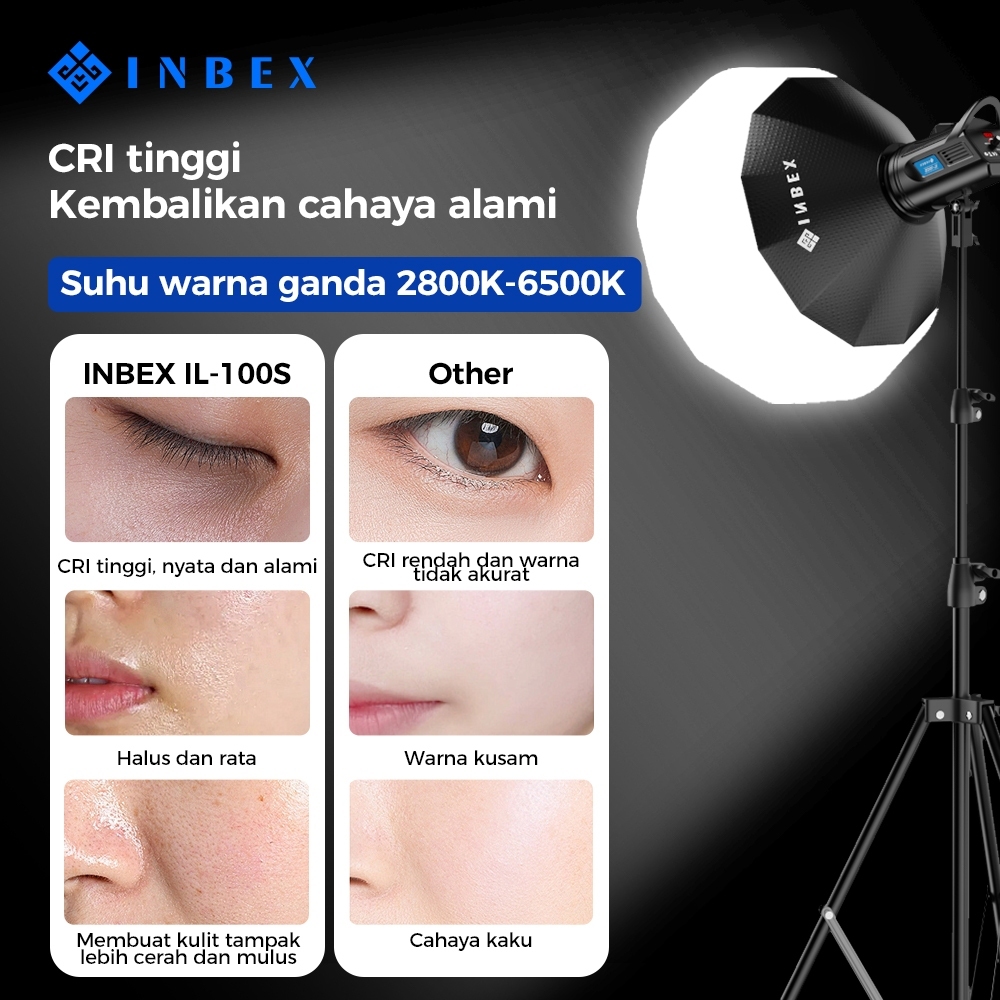 Jual INBEX Collapsible Lantern Softbox Paket Lampu Foto Studio ...