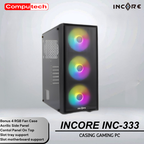 Jual INCORE Casing Gaming TERRA INC-333 | PC Gaming Case Kaca Aquarium ...