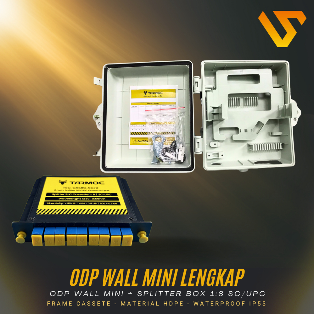 Jual Tarmoc ODP Wall Mini + 8 Core Splitter Cassete Box | ODP 8Core ...