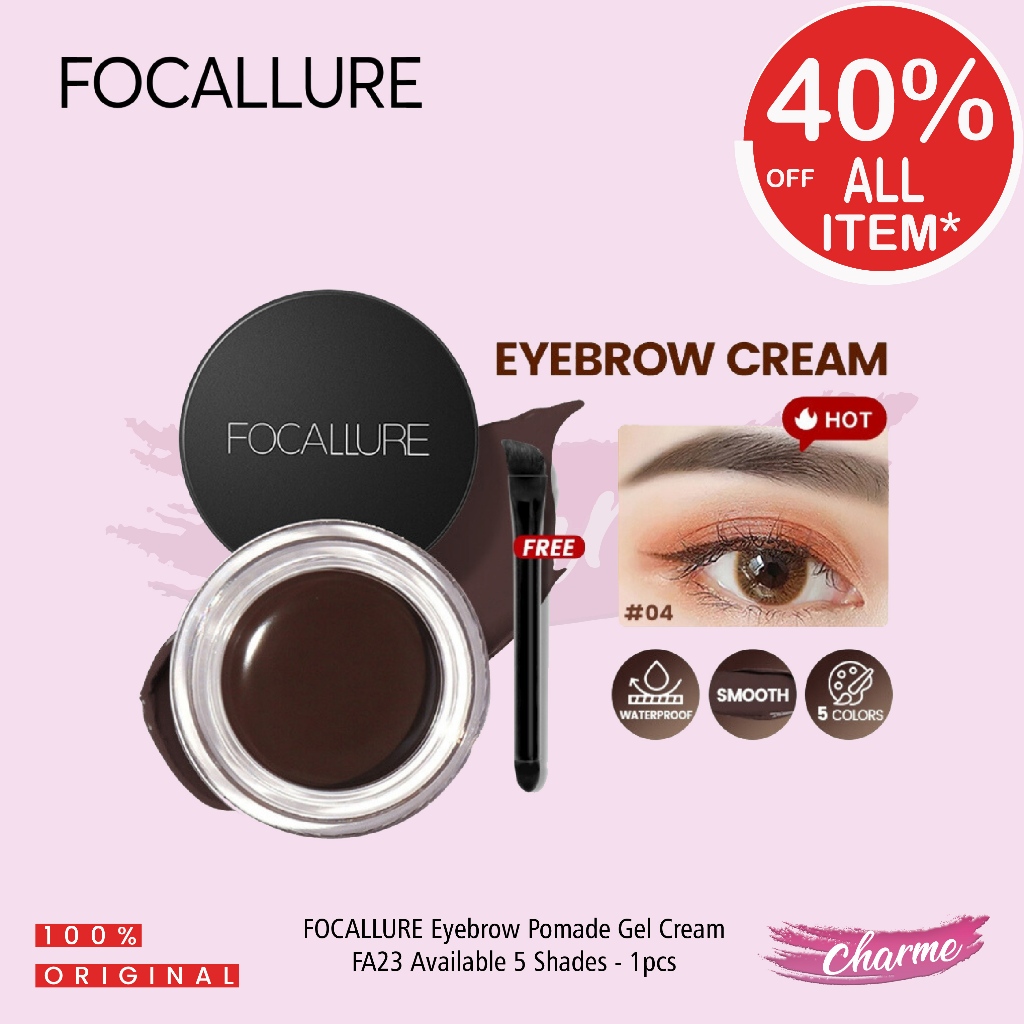 Jual (READY & ORI!) Focallure 5 Colors Eyebrow Pomade Gel Eyebrow Alis ...