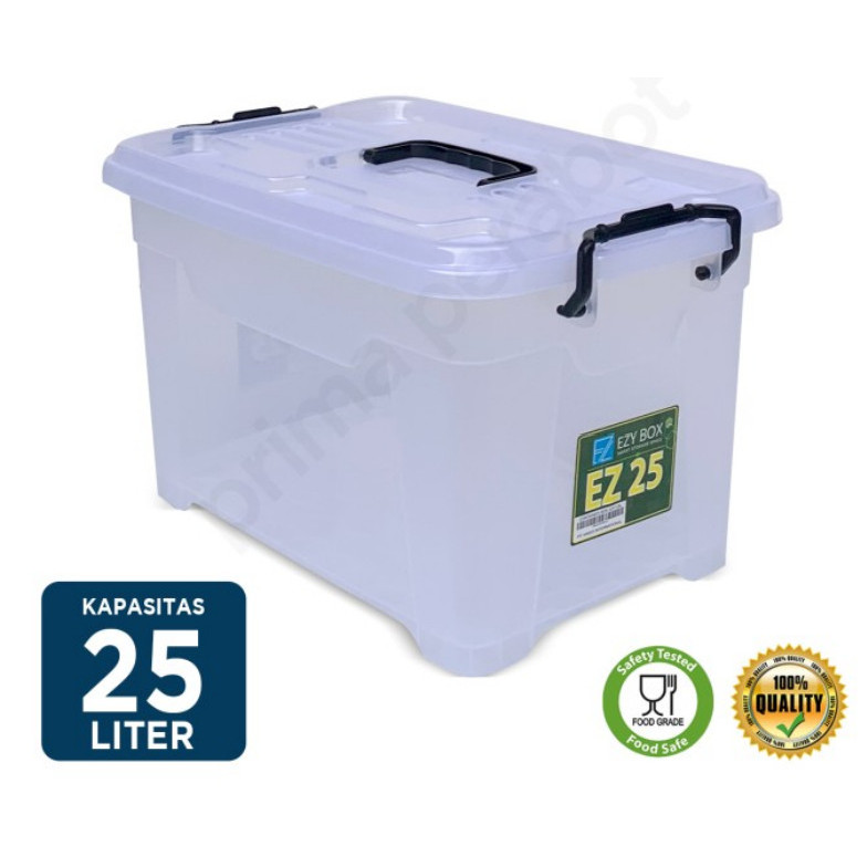 Jual Storage Box Container CB 25 Liter Handy EZY Bening Transparan Rak ...