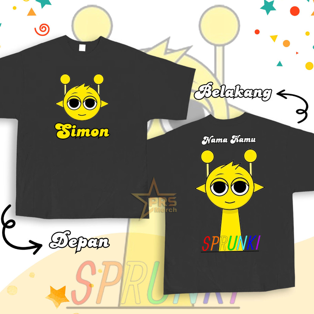 Jual T-shirt Kaos Anak SPRUNKI INCREDIBOX - Baju Anak Simon Terbaru ...
