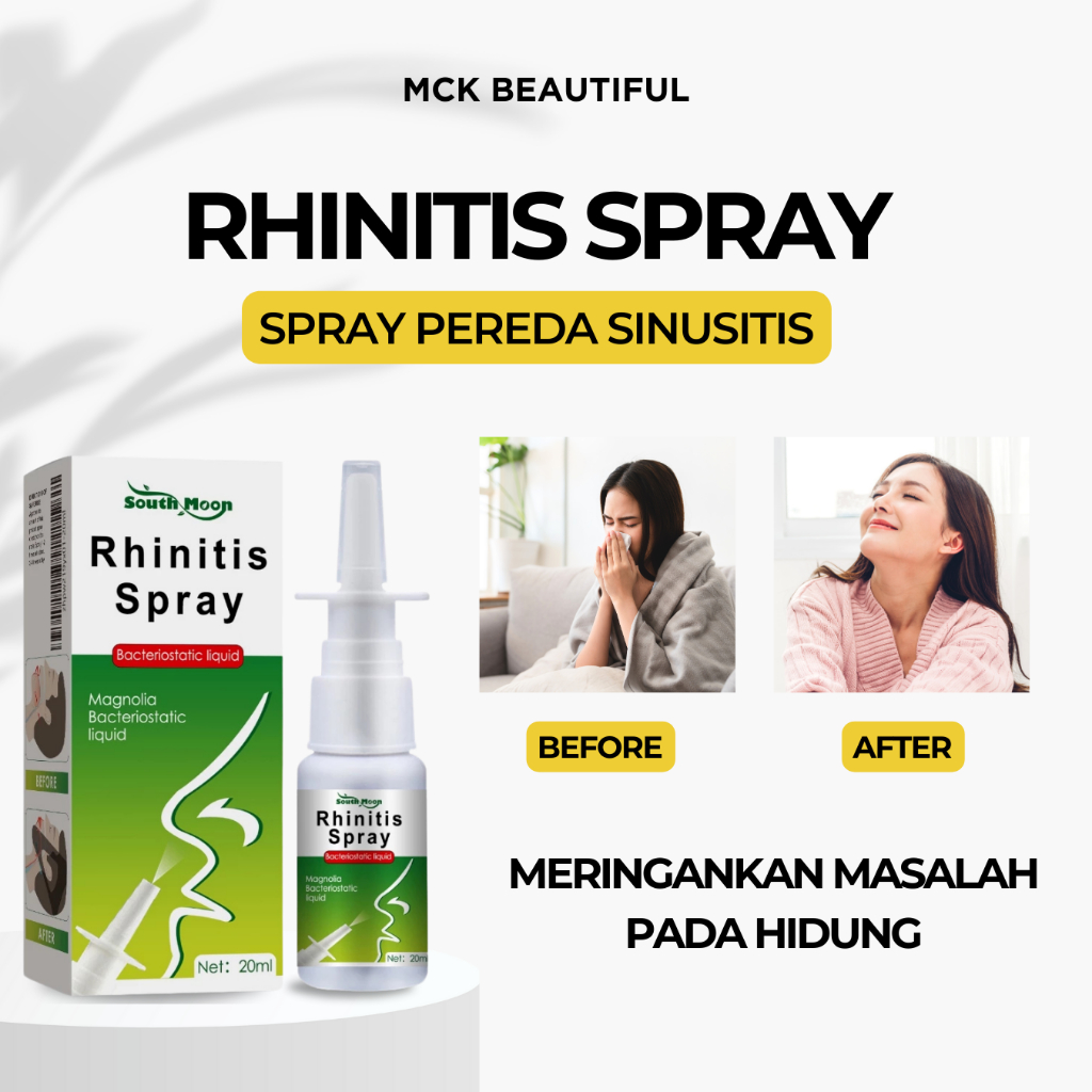 Jual South Moon Rhinitis Spray 20ml Sinutis Nasal Sprays Anti Snoring ...