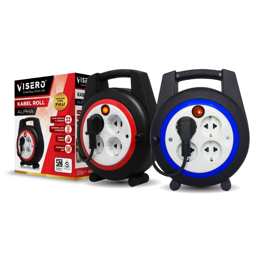 Jual Roll Kabel Alpha Visero Lampu Indikator Plus Saklar SNI 10Meter&15 ...
