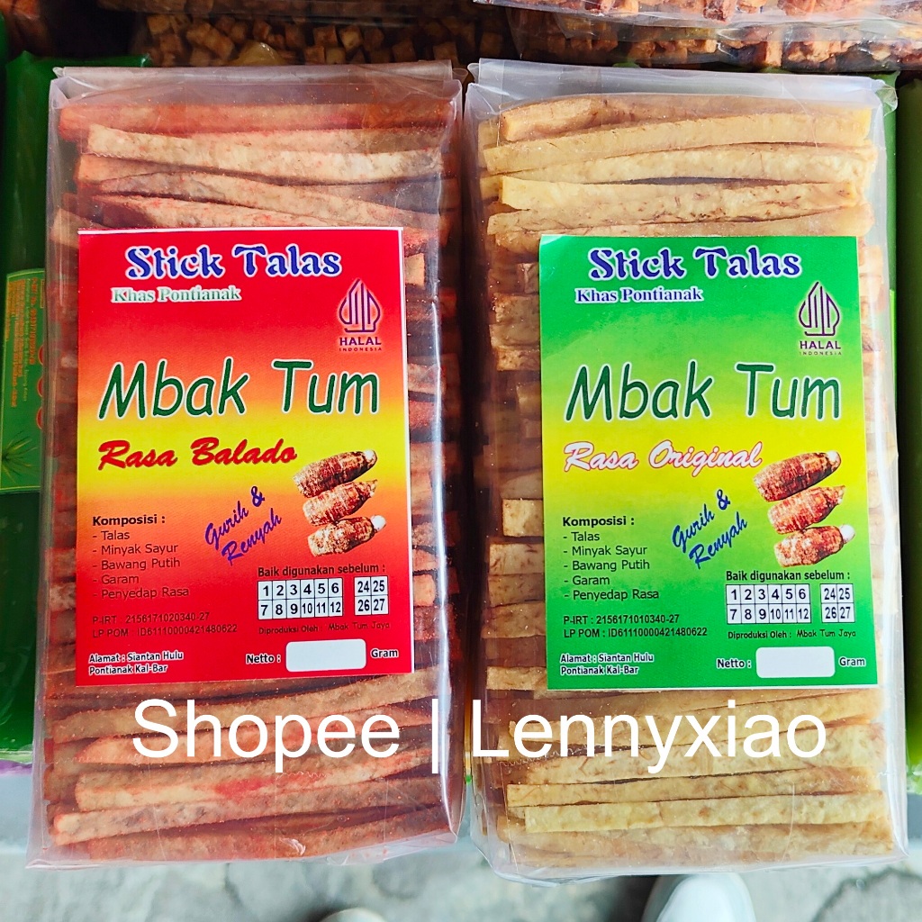 Jual Stick Talas Susun Snack Keladi MBAK TUM BESAR Khas Pontianak Enak ...