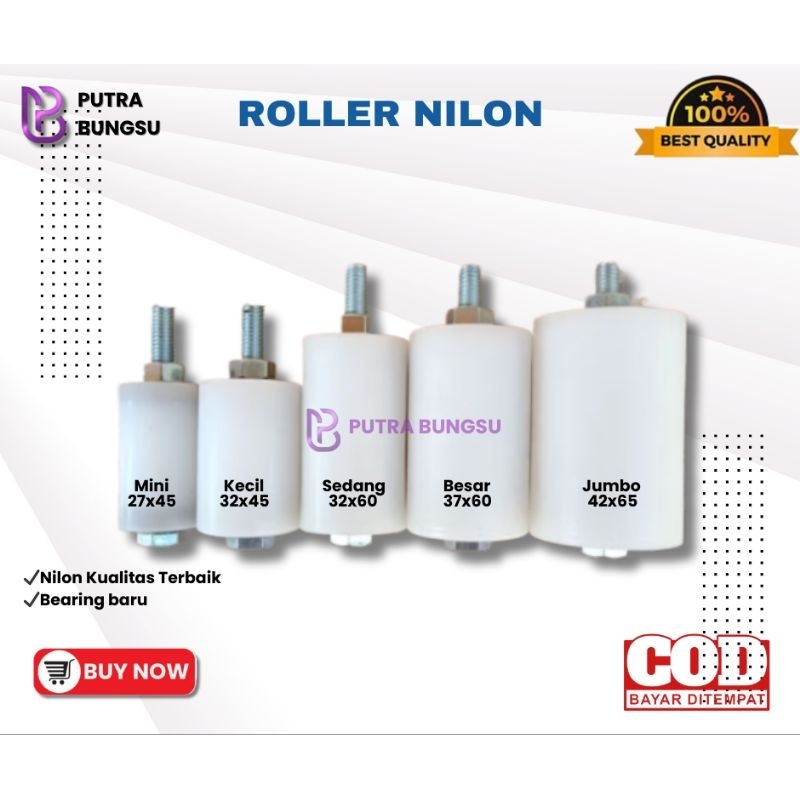 Jual Roda Roller Nilon | Roller Nylon Untuk pagar Stainless DLL ...