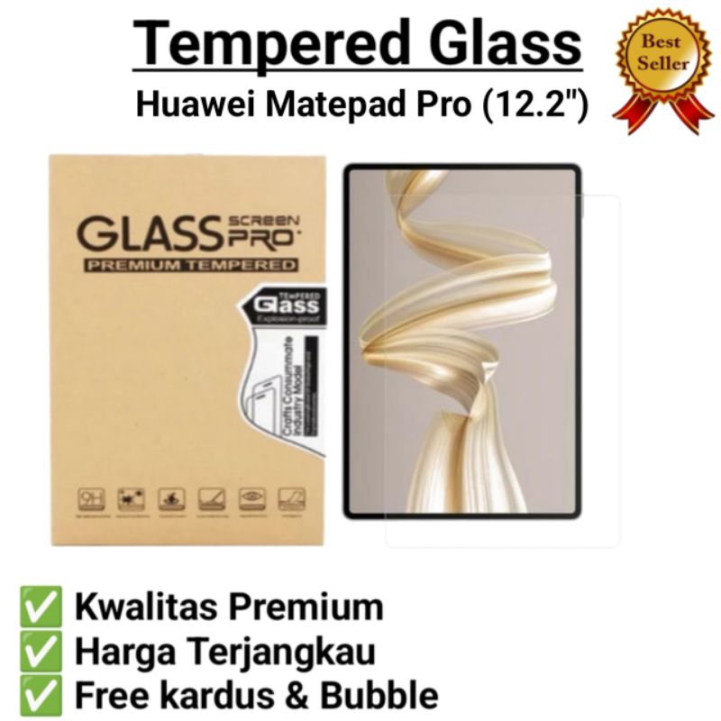 Jual Tempered Glass Huawei Matepad Pro 12.2" Anti Gores Kaca Packing ...