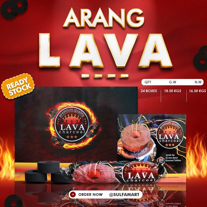Jual ARANG MAGIC LAVA PREMIUM CHARCOAL / ARANG BUKHUR ARANG DUPA ARANG ...