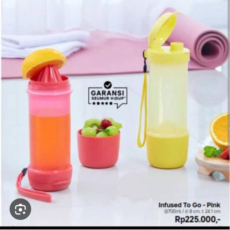 Jual tupperware infuse to go botol minum 750 ml | Shopee Indonesia