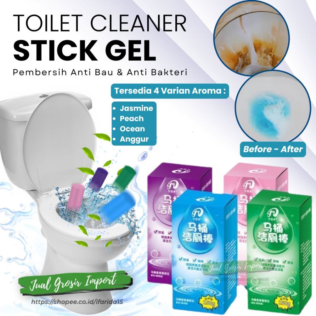 Jual Toilet Cleaner Anti Bakteri Parfum Gel Stick Pengharum Kloset ...