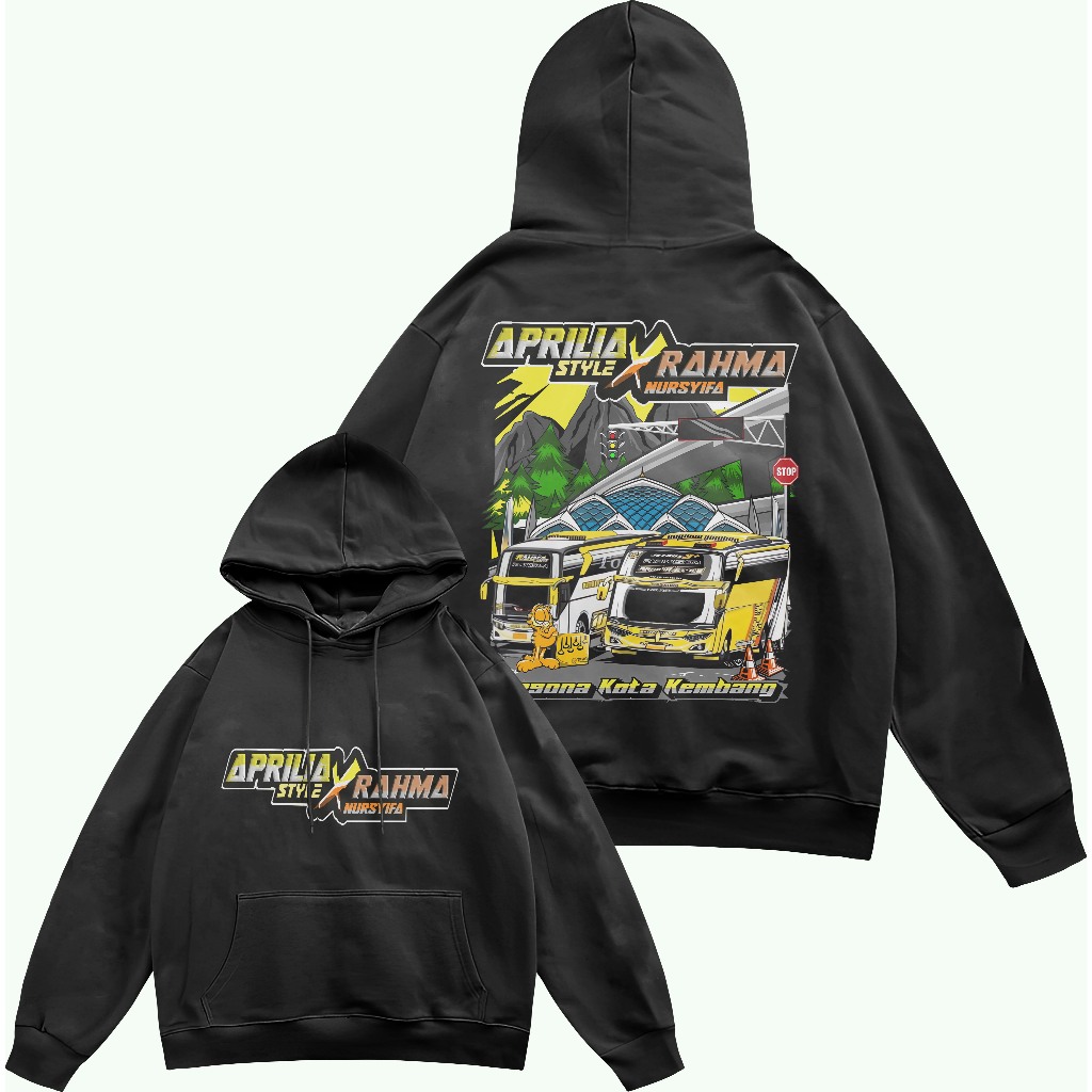 Jual CUSTOM NAMA JAKET SWEATER HOODIE ANAK BUS RAHMA NURSYIFA X APRILIA ...