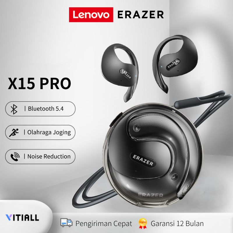 Jual Lenovo ERAZER X15 PRO OWS Headset Bluetooth 5.4 Earphone Sport ...