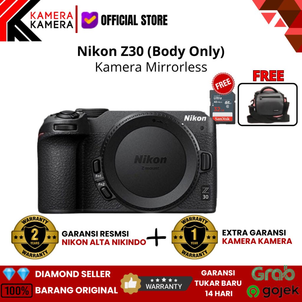 Jual Nikon Z30 / Nikon Z 30 kit Mirrorless Camera GARANSI RESMI ...