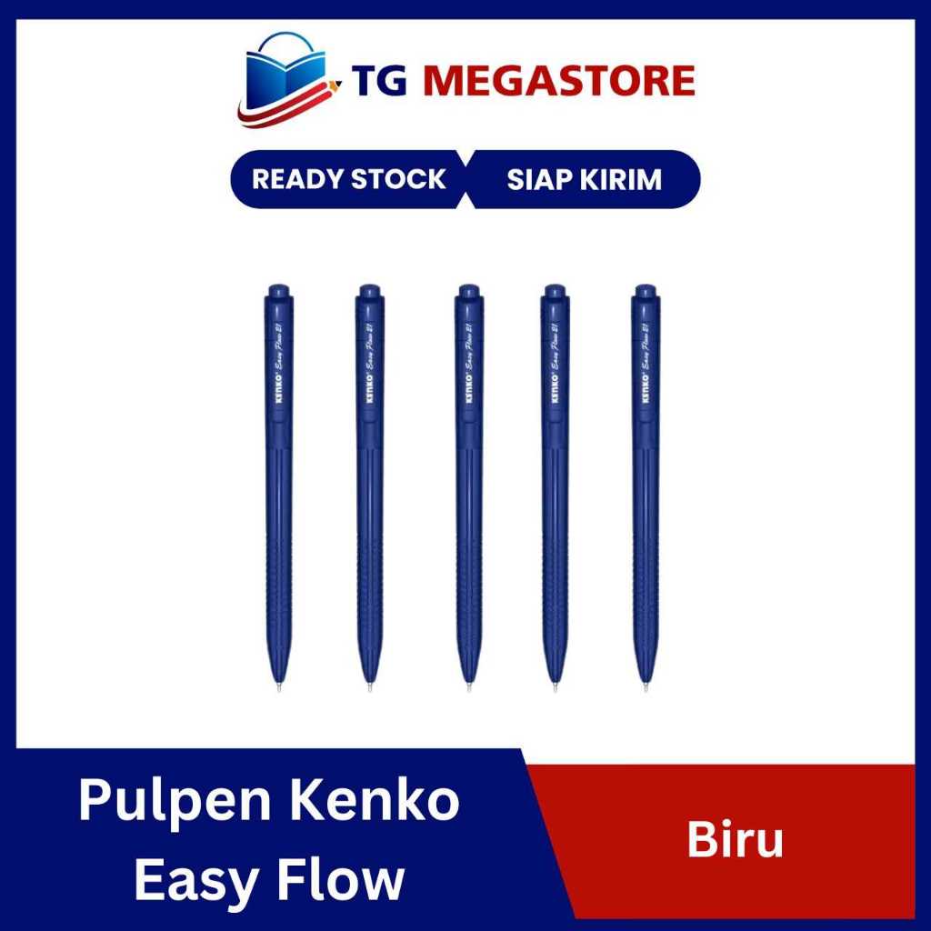 Jual Pulpen Kenko Easy Flow - Biru | Shopee Indonesia