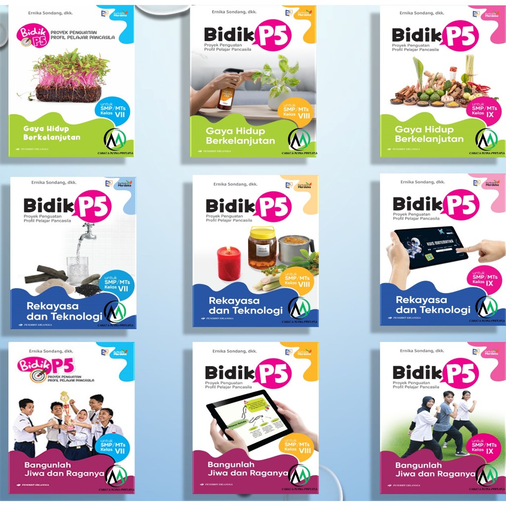 Jual [Penerbit Erlangga] BIDIK P5 SMP/MTS Kelas 7, 8 & 9 Kurikulum Merdeka | Shopee Indonesia