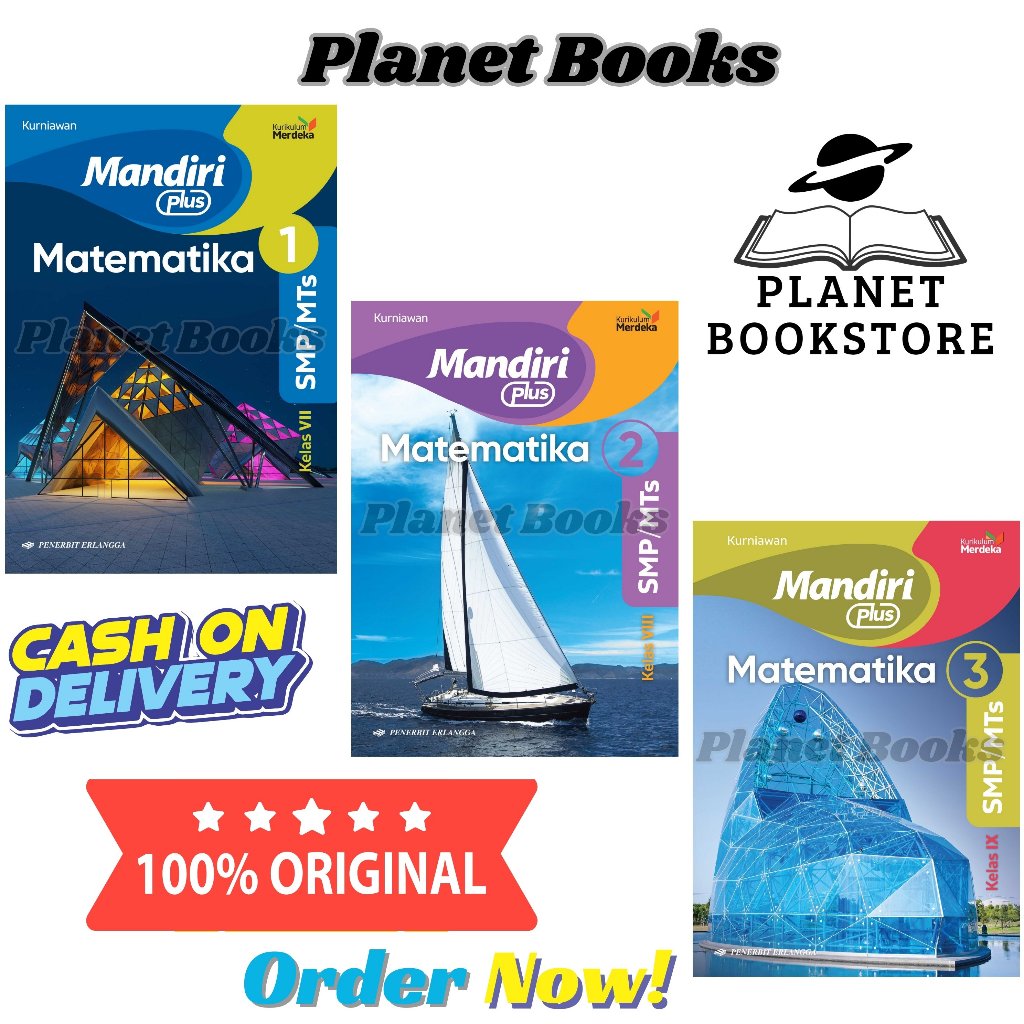 Jual BUKU MANDIRI PLUS MATEMATIKA KELAS 1,2,3 7,8,9 SMP/MTS PENERBIT ERLANGGA KURIKULUM MERDEKA ...