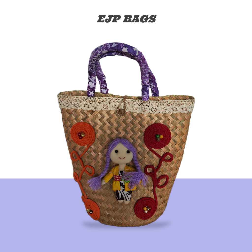 Jual Tas Anyaman Tikar dengan Model Boneka Besar | Shopee Indonesia
