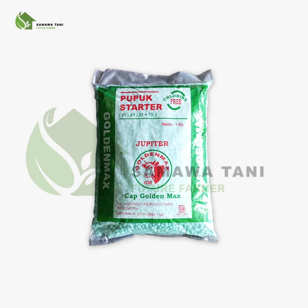 Jual Pupuk Starter 21-21-21+TE Goldenmax Jupiter 1 kg | Shopee Indonesia