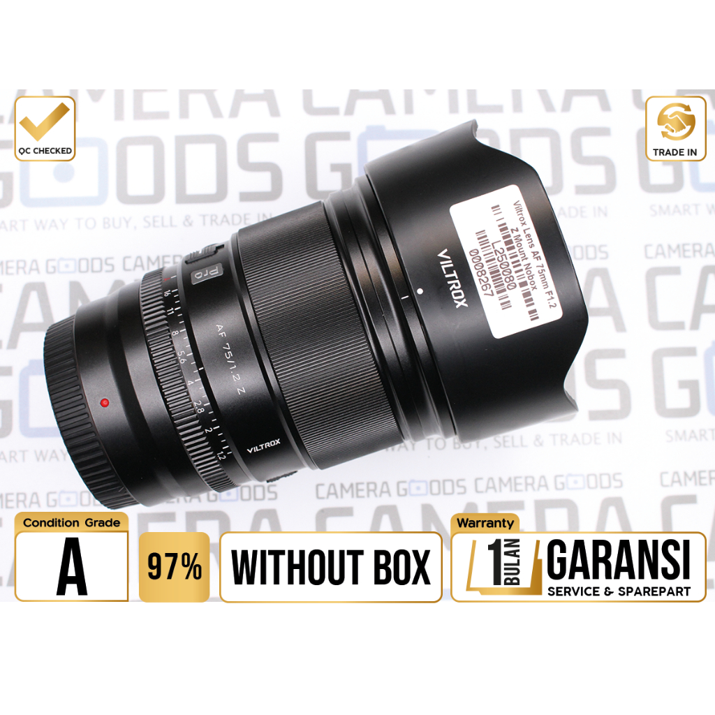 Jual Viltrox AF 75mm F1.2 Pro Z Lens For Nikon Z Mount Autofocus ...