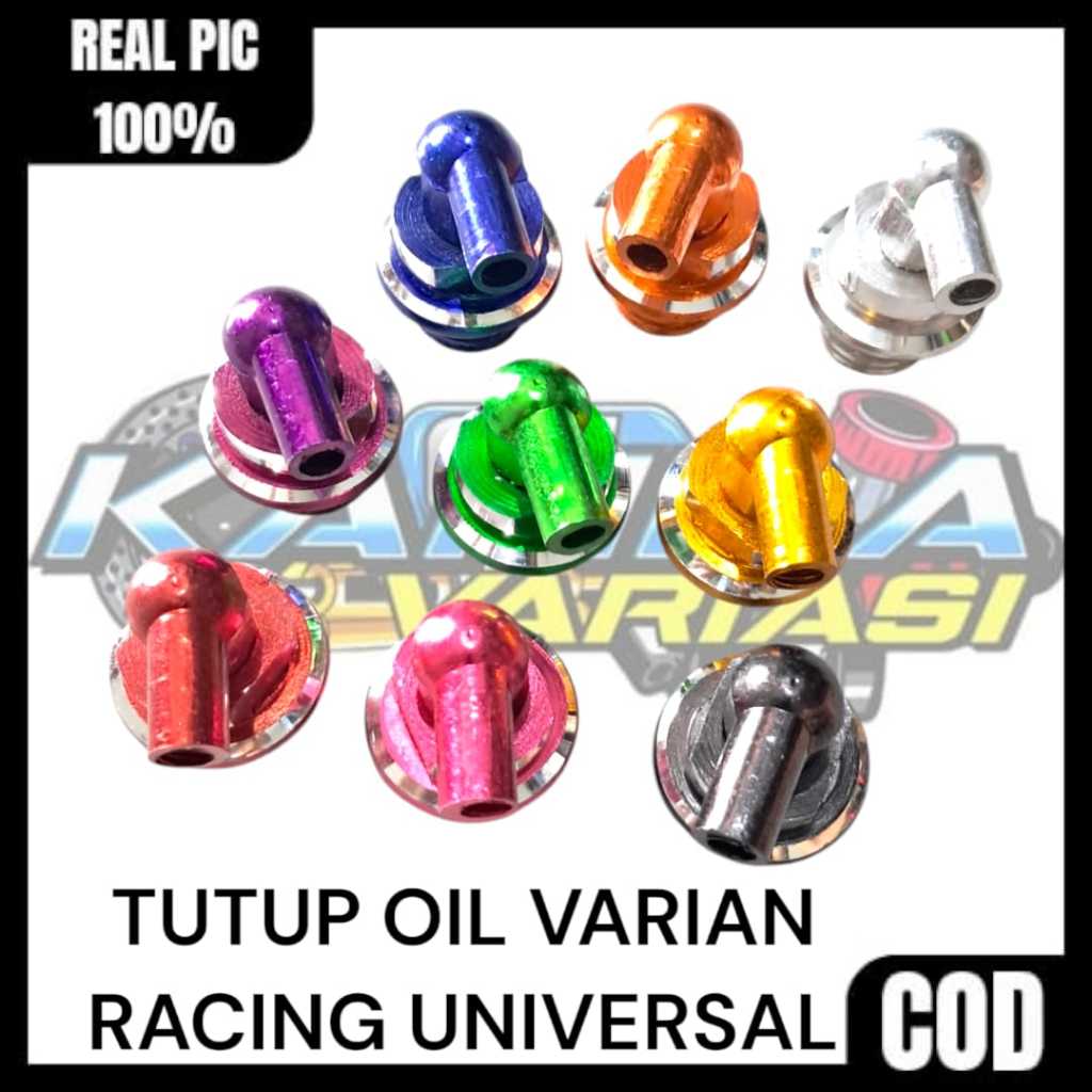 Jual Tutup Oli Varian Racing Universal untuk Semua Jenis Motor | Shopee ...