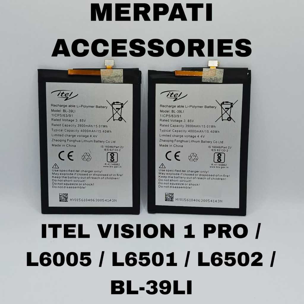 Jual BATERAI/BATRAI/BATRE/BATTERY ITEL BL-39LI / VISION 1 PRO L6005 L6501 L6502 | Shopee Indonesia