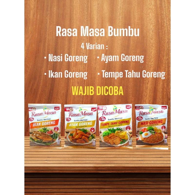 Jual Rasa Masa Berbagai Macam Bumbu Marinasi ikan Goreng, Ayam Goreng ...